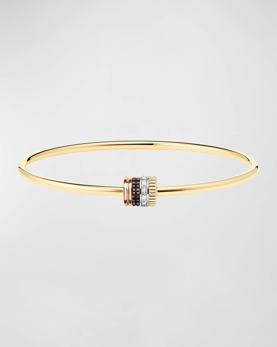 Boucheron Quatre 18K Gold Diamond Bangle Bracelet | Neiman Marcus