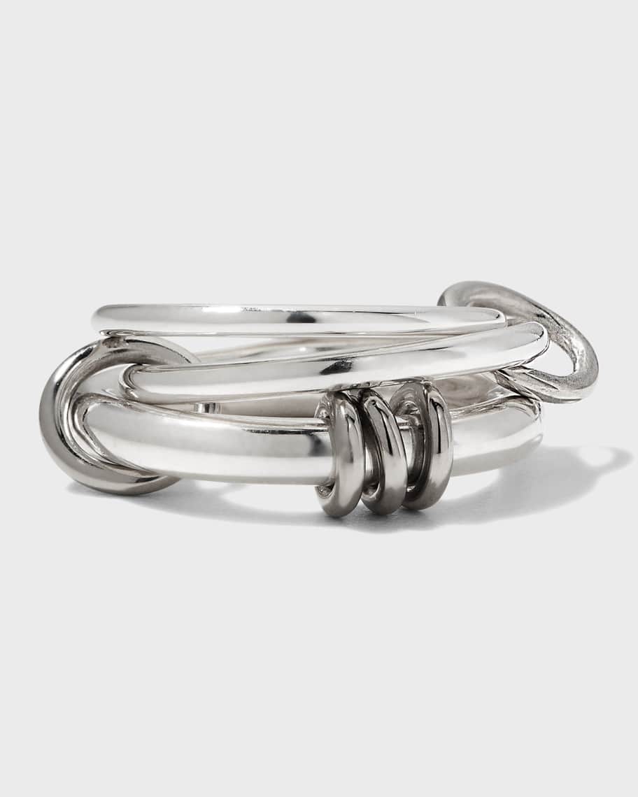 Spinelli Kilcollin Men's Orion Sterling Silver and Black Gold 3-Link ...