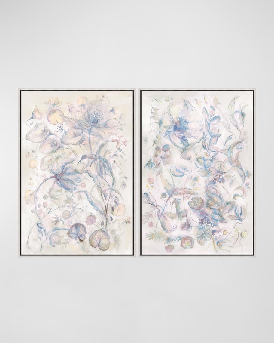 "Whirling Petals and Stems" Framed Giclee by Maelani Blue | Neiman Marcus