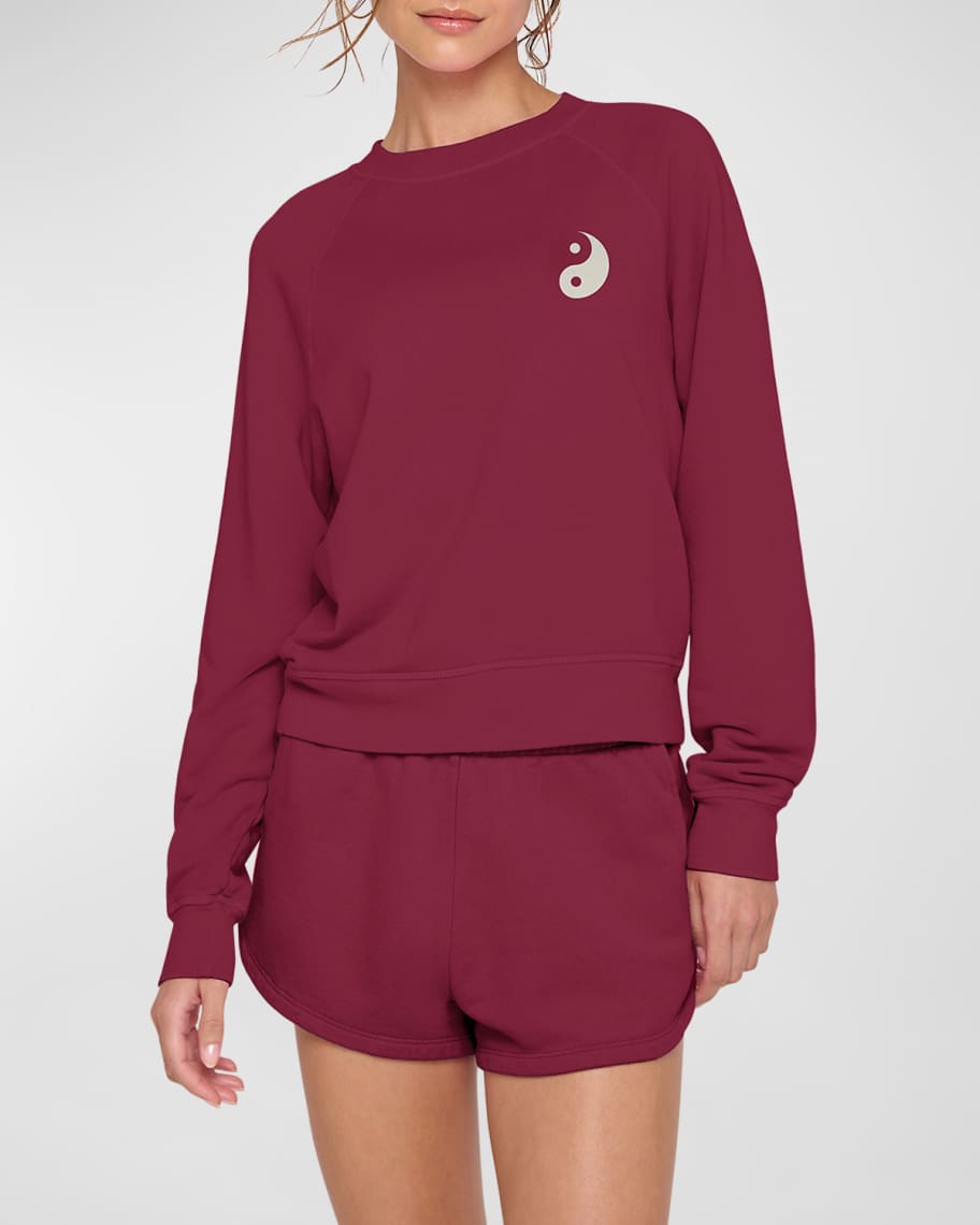 Spiritual Gangster Yin Yang Forever Crewneck Sweatshirt | Neiman Marcus