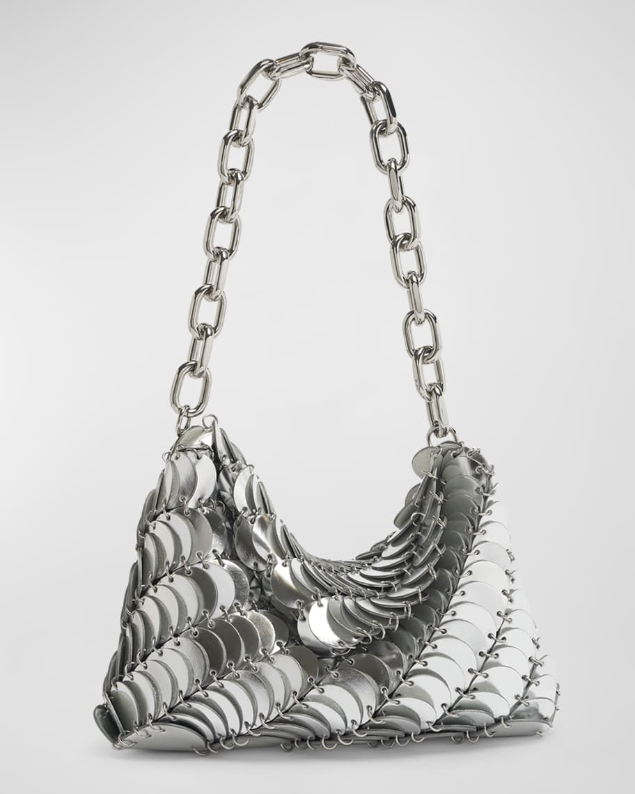 Rabanne Sac a Main Metallic Disc-Link Shoulder Bag | Neiman Marcus