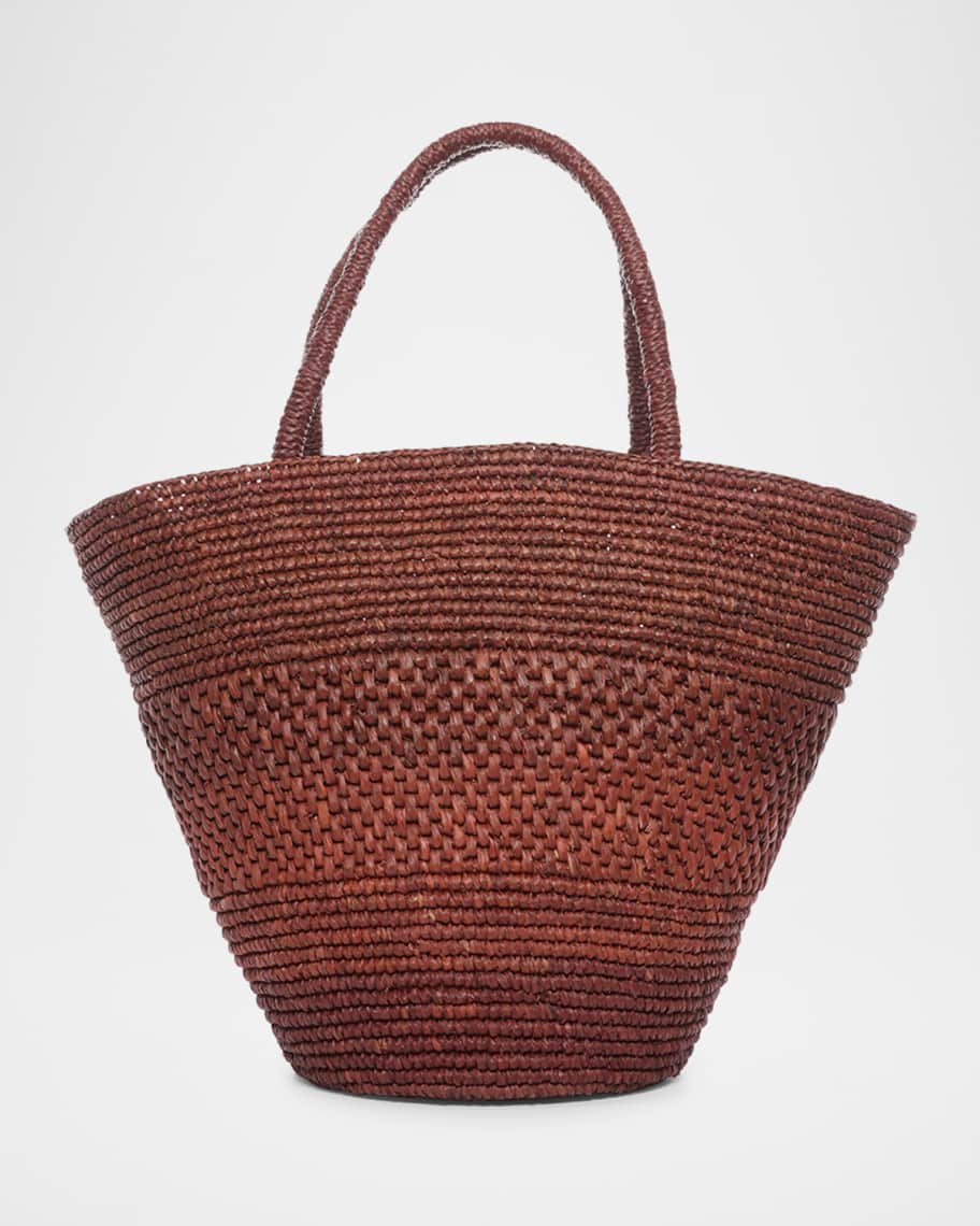 THE ROW Emilie Panier Tote in Raffia | Neiman Marcus