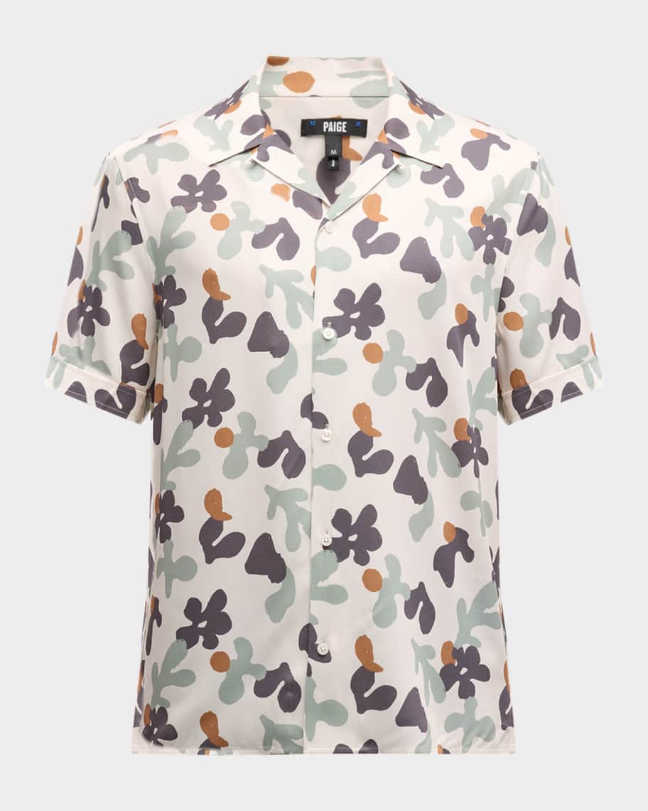 PAIGE Men's Landon Camp Shirt | Neiman Marcus