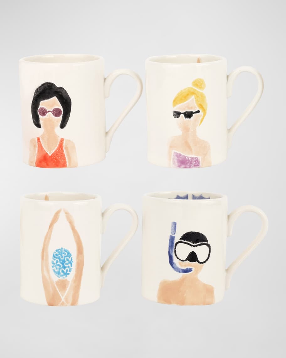 Vietri Riviera Assorted Mugs, Set of 4 | Neiman Marcus