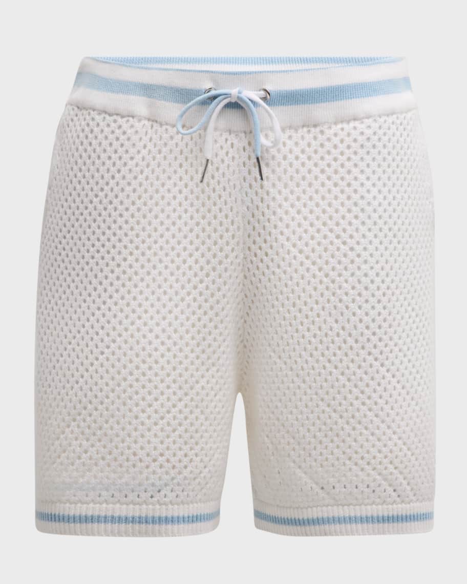 SER.O.YA Men's Bruce Crochet Shorts | Neiman Marcus