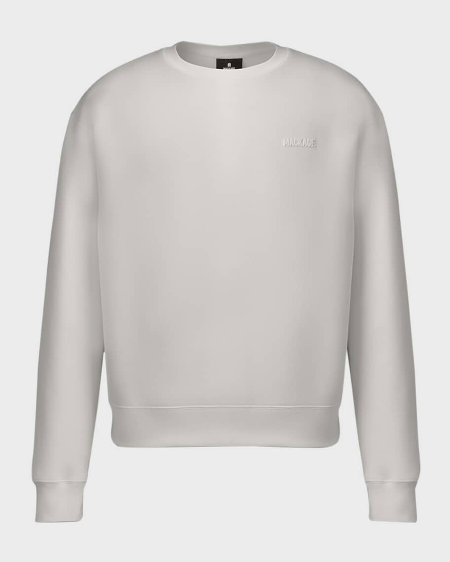 Mackage Men's Julian Jersey Crewneck Sweater | Neiman Marcus