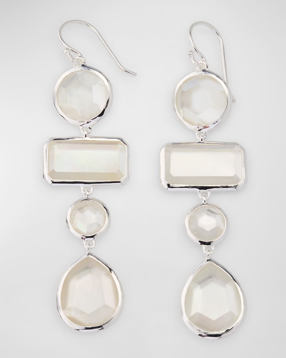 Ippolita Rock Candy Large Mixed-Cut 4-Tier Earrings in MOP and Rock ...