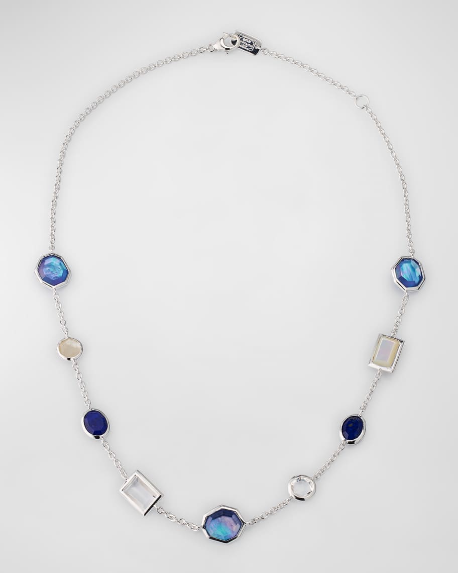 Ippolita Rock Candy® Mixed-Cut Sterling Silver Station Necklace, 16-18 ...