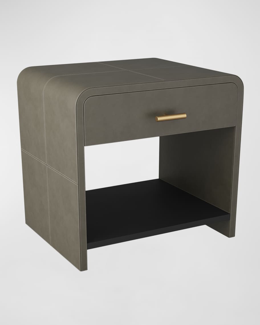 Arteriors Buchanan Leather Side Table | Neiman Marcus