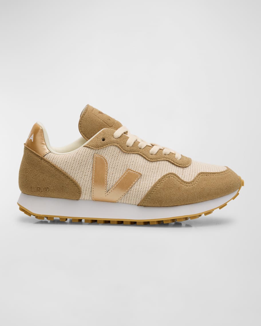 VEJA SDU Mesh Jute Raffia Runner Sneakers | Neiman Marcus