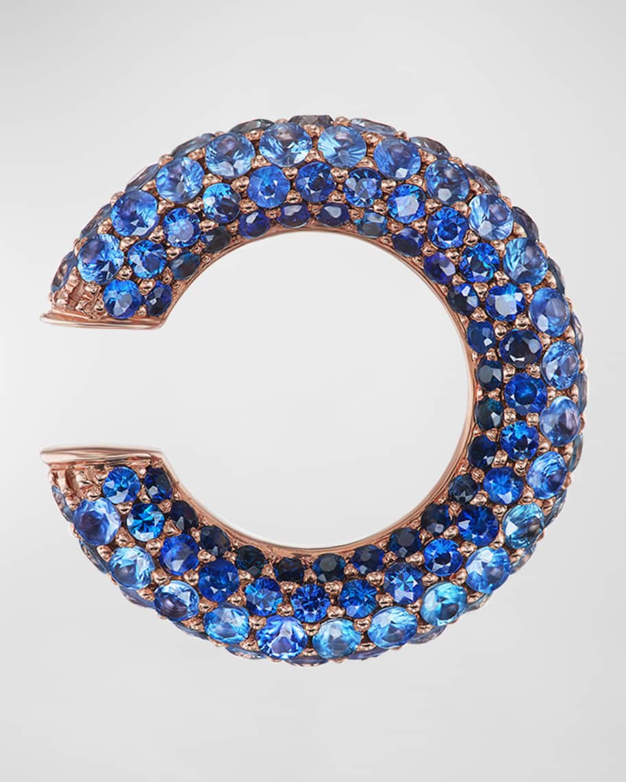 Emily P. Wheeler Coastline 18K Rose Gold Ombre Sapphire Ear Cuff, Single | Neiman Marcus