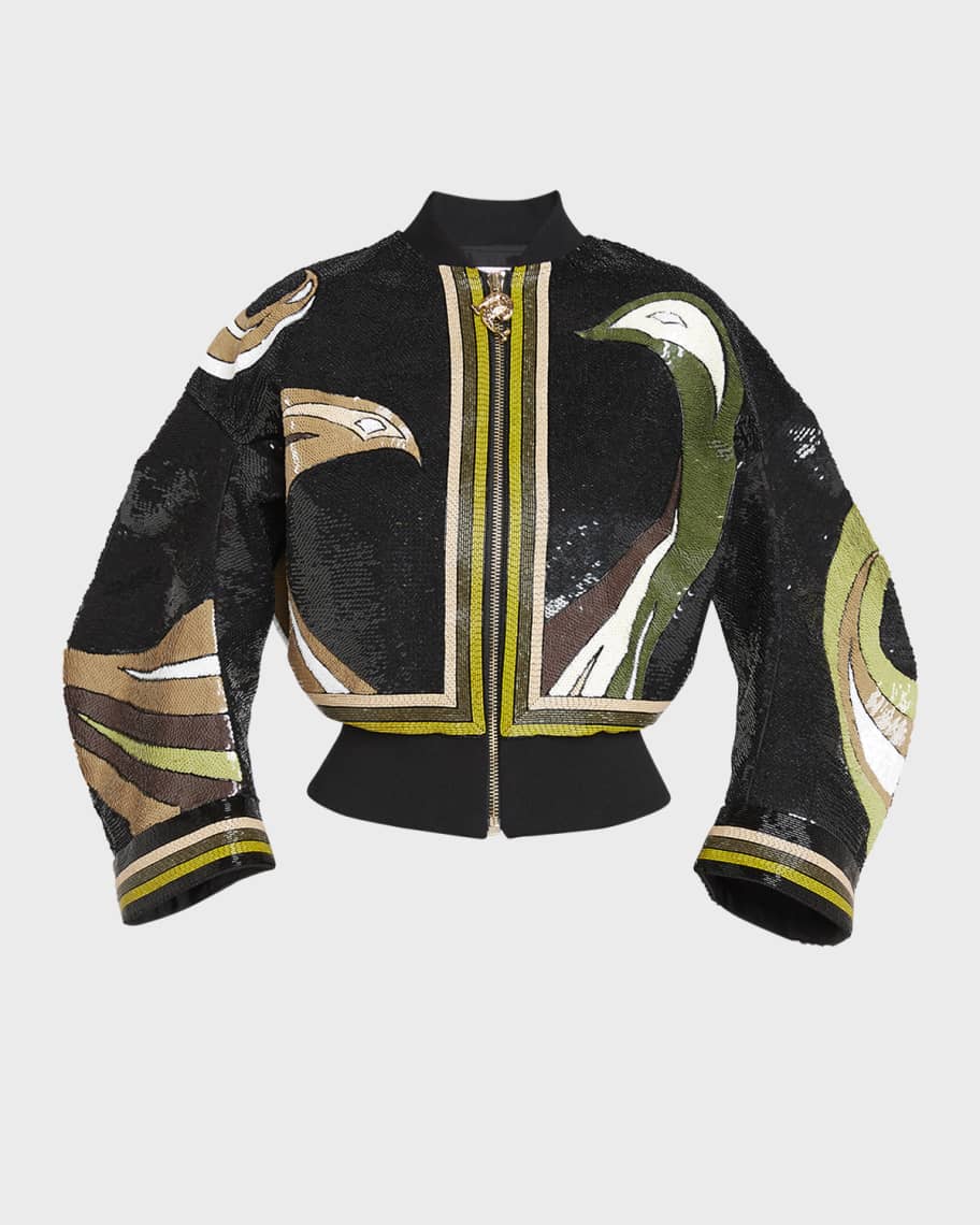 Pucci Sequined Bomber Jacket | Neiman Marcus