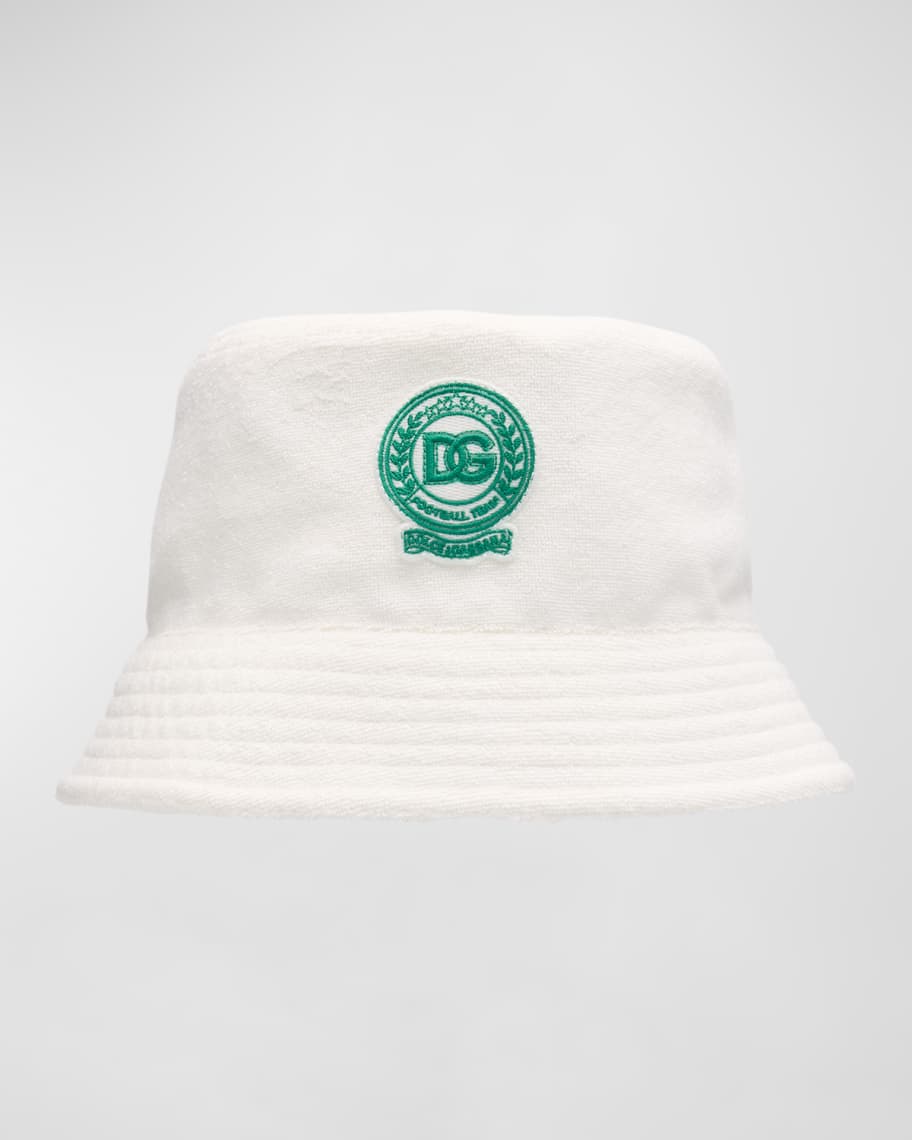 Dolce&Gabbana Men's Circle DG Logo Bucket Hat | Neiman Marcus