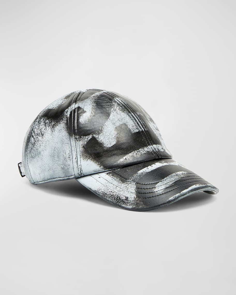 Diesel Men's C-Boyd Treated Leather Baseball Cap | Neiman Marcus