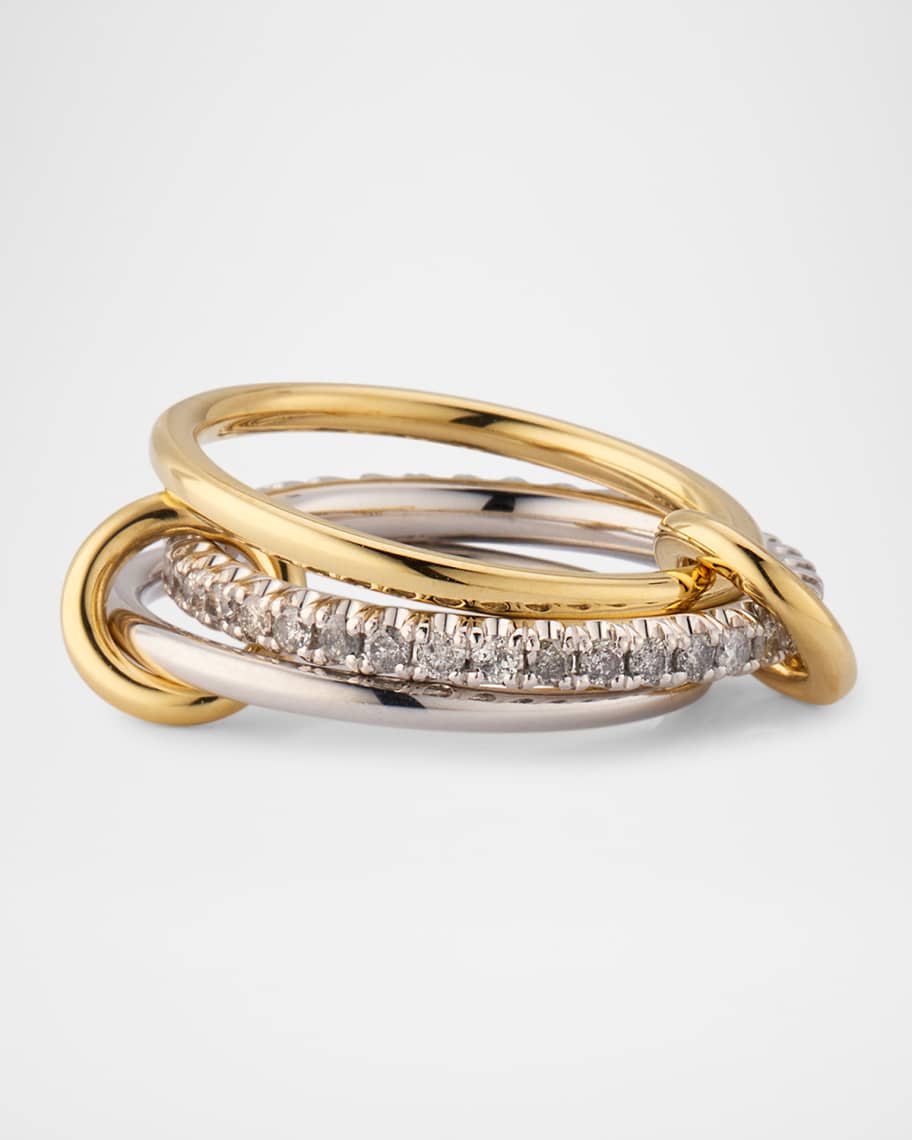 Spinelli Kilcollin Vega Blanc Petite 4-Band Ring with Diamonds | Neiman ...