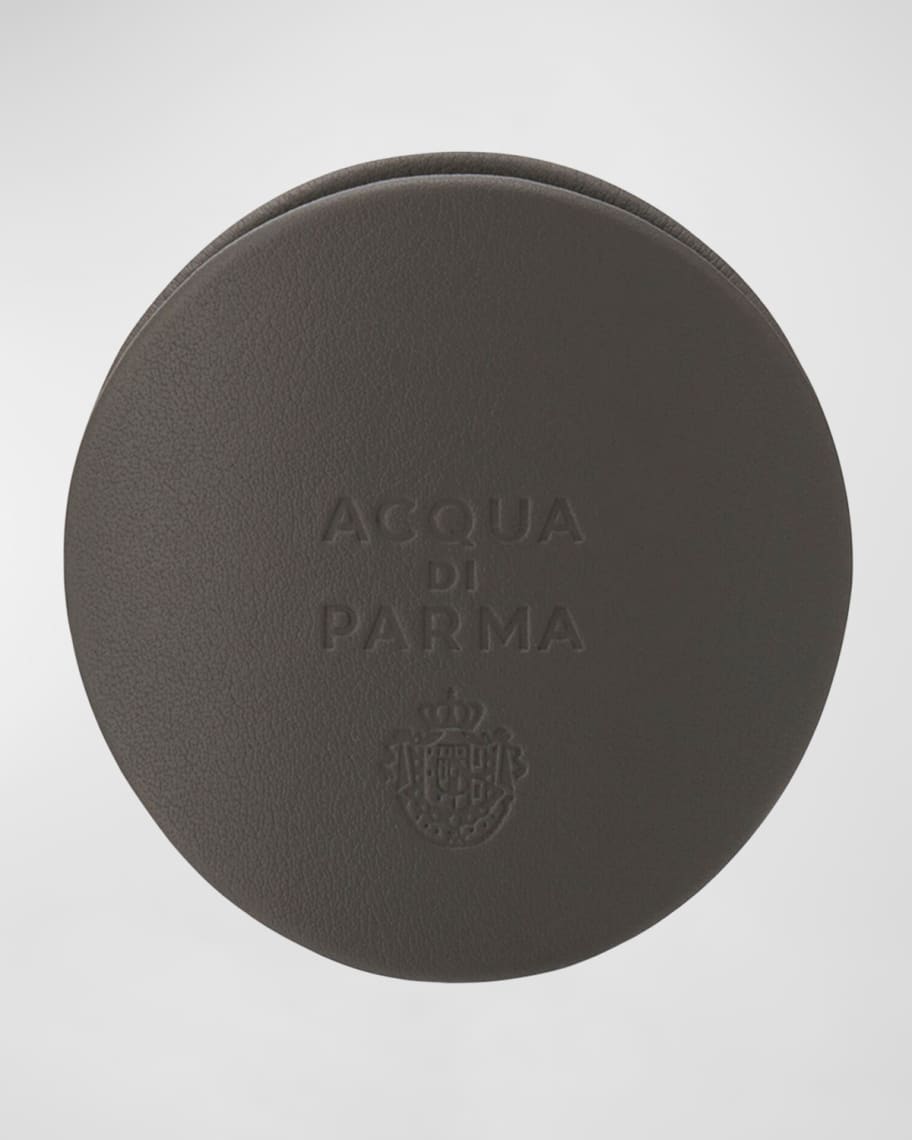 Acqua di Parma Dark Grey Leather Car Diffuser Case | Neiman Marcus