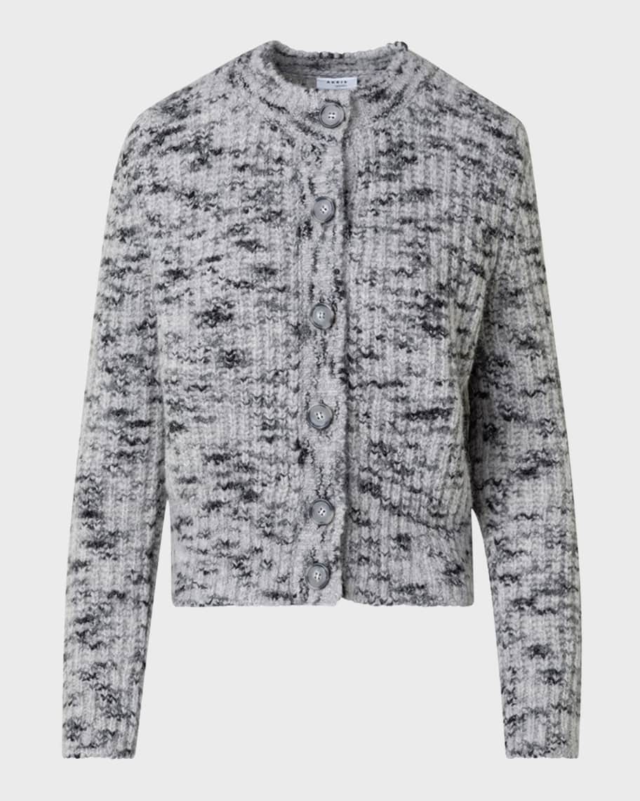 Akris punto Mohair Tweed Knit Cardigan | Neiman Marcus