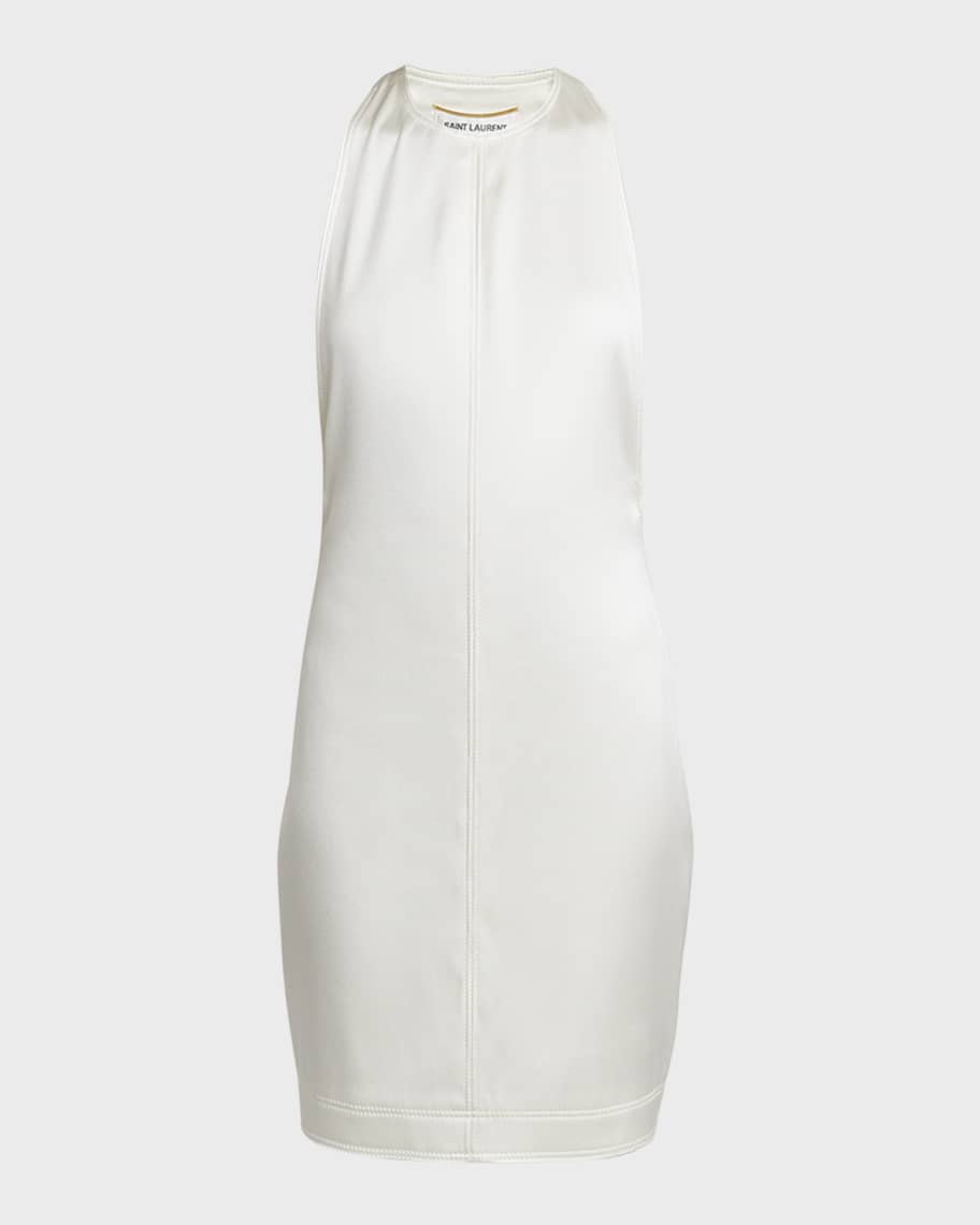 Saint Laurent Racerback Sleeveless Mini Sheath Dress | Neiman Marcus