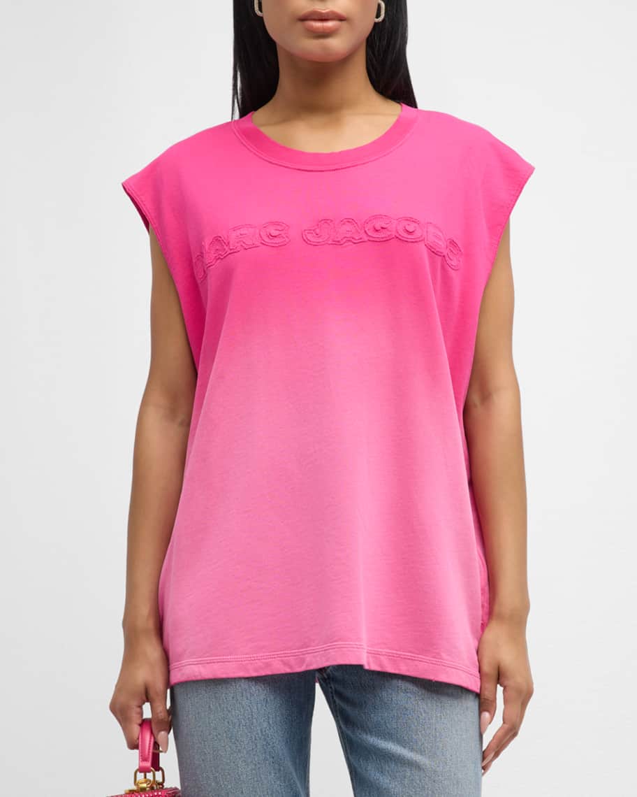 Marc Jacobs Grunge Spray Logo Muscle Tee | Neiman Marcus