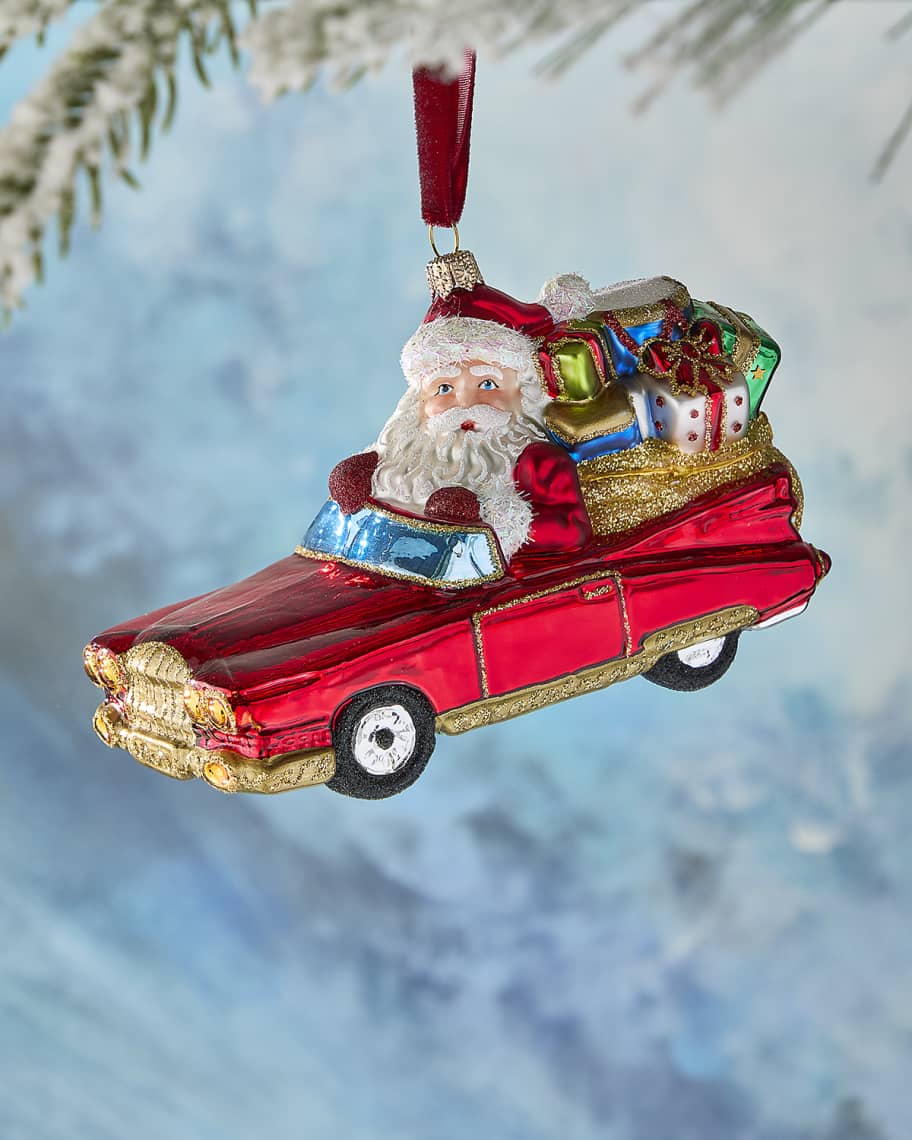 Neiman Marcus Classic Car Santa Ornament | Neiman Marcus