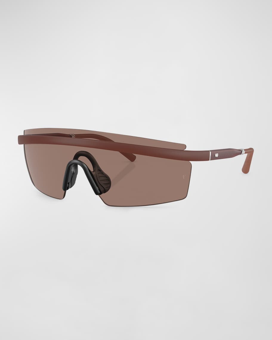 Oliver Peoples x Federer Men's R-4 Plastic Shield Sunglasses | Neiman ...