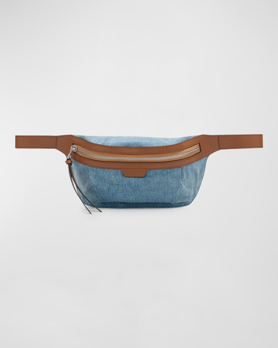 Rag & Bone Commuter Zip Denim Belt Bag | Neiman Marcus