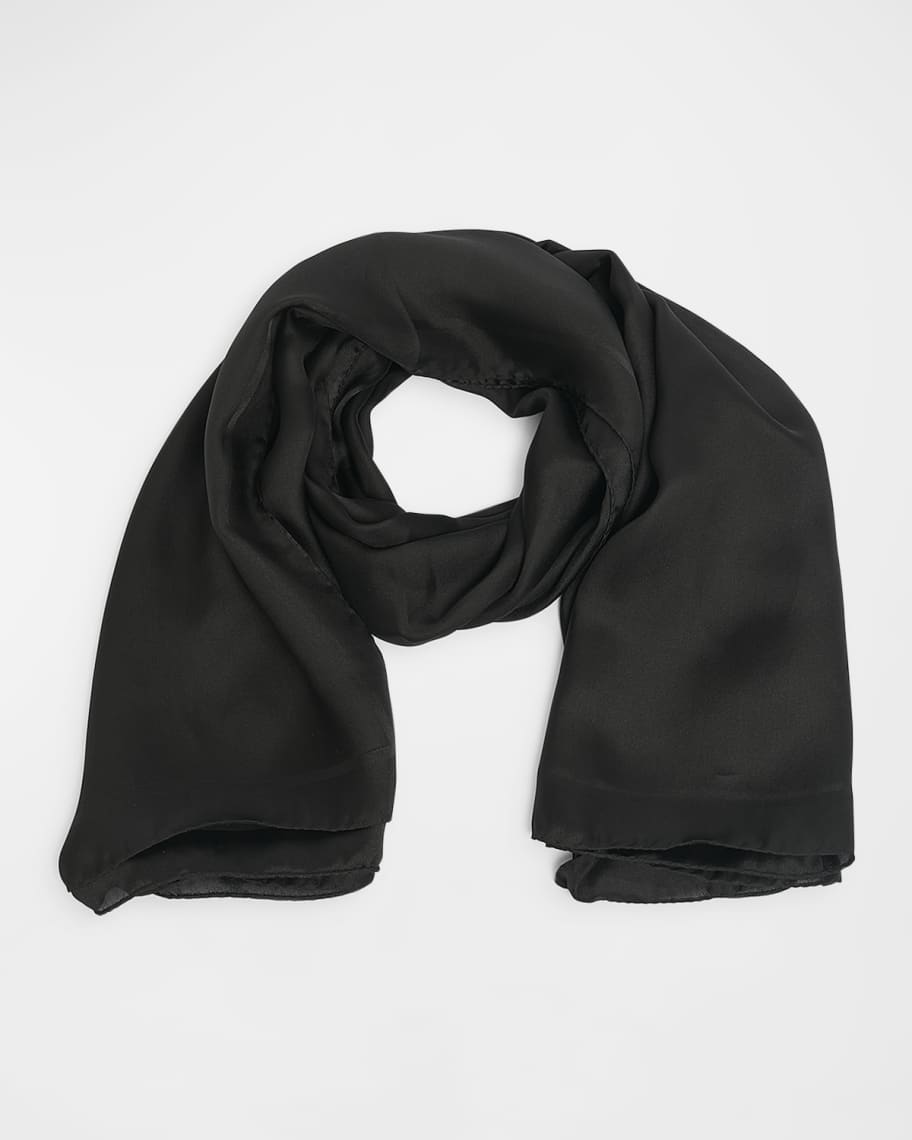 Saint Laurent YSL Silk Square Scarf | Neiman Marcus
