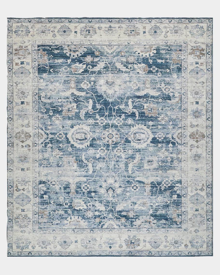Vintage Loom Blue and Beige Rug Collection | Neiman Marcus