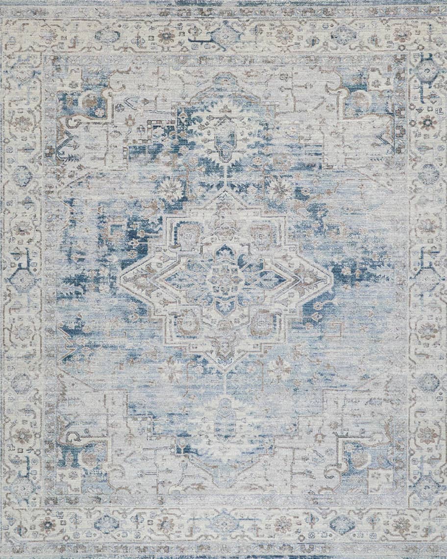 Exquisite Rugs x THE MET Vintage Loom Beige, Cream & Blue Rug, 12' x 15 ...