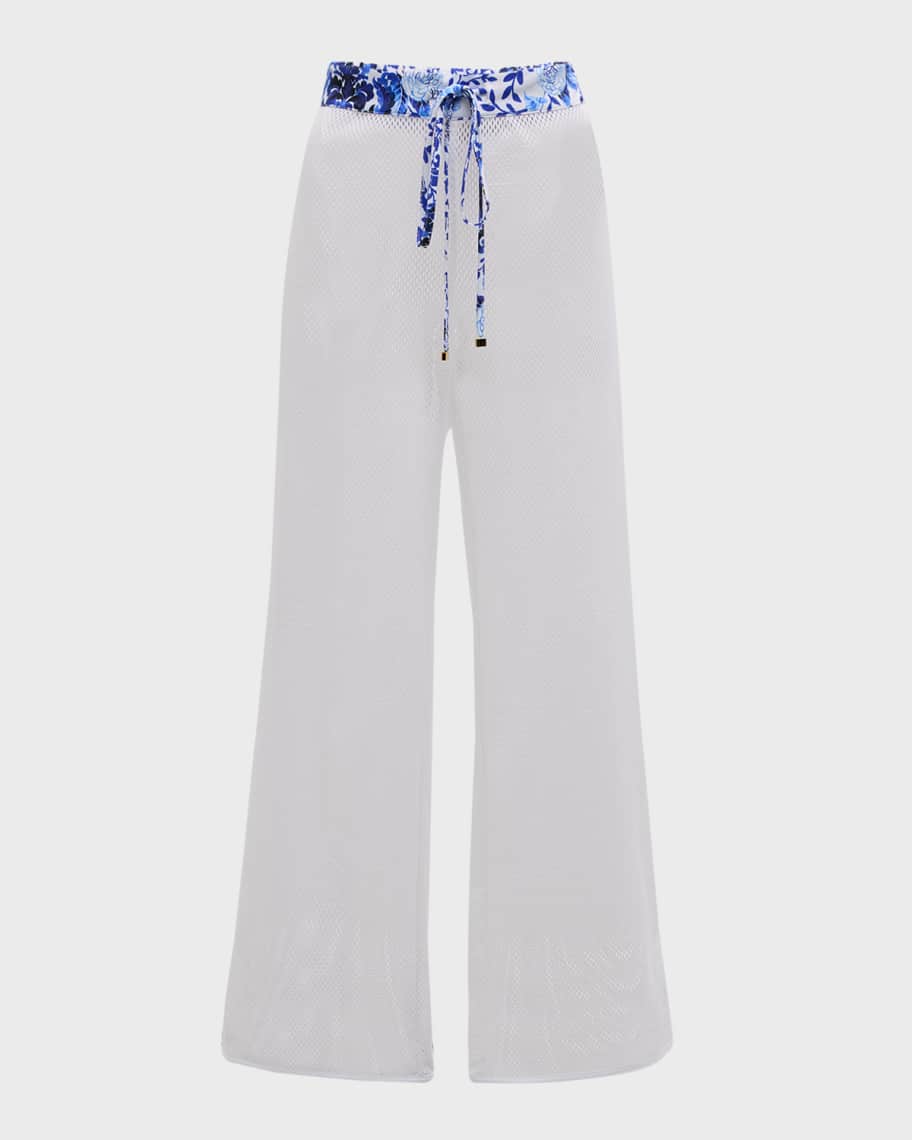 Brendratti Portofino Mesh Net Pants | Neiman Marcus