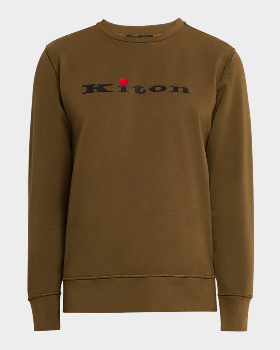 Kiton Men's Logo Sweatshirt | Neiman Marcus