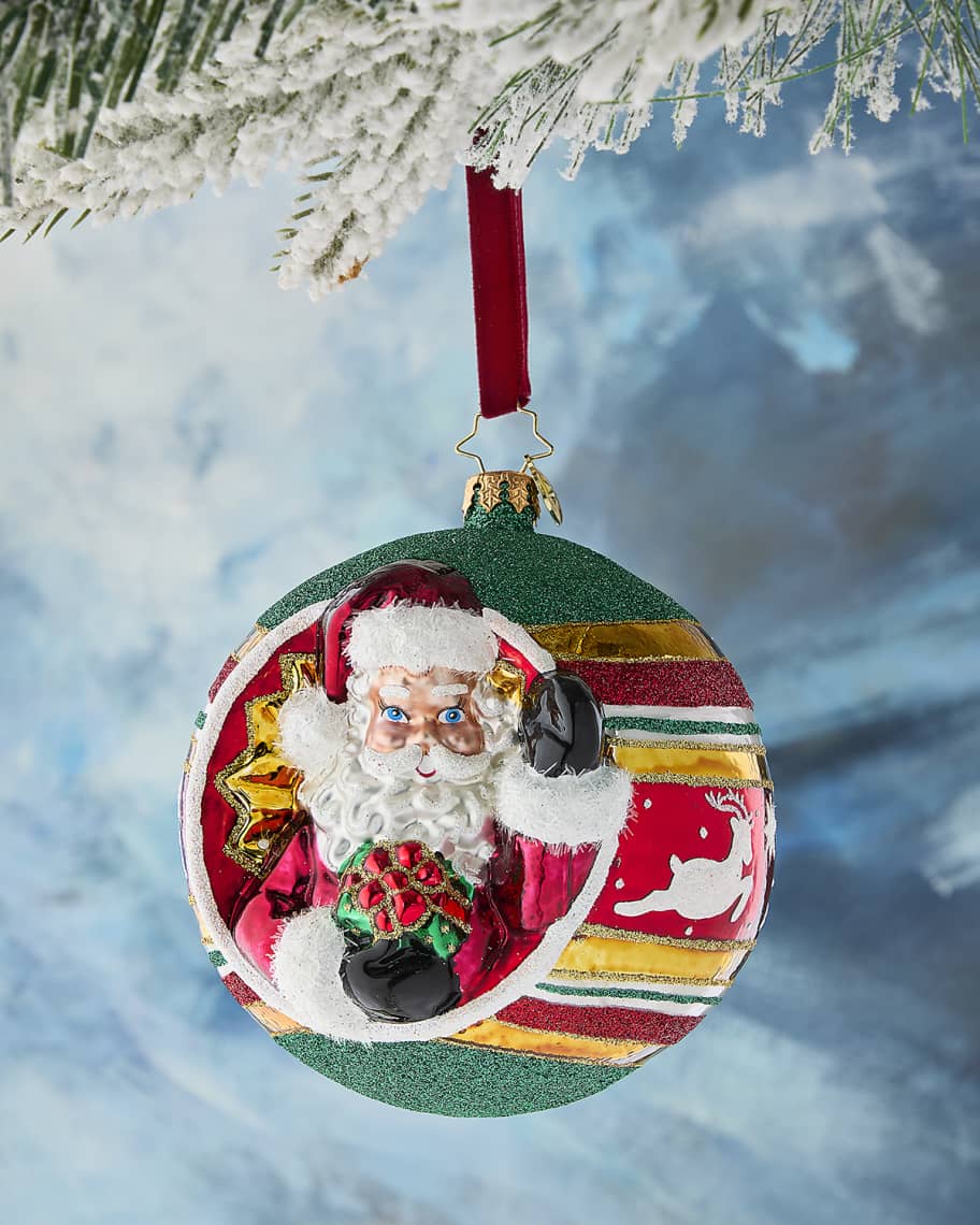 Christopher Radko St. Nicks Spherical Cheer Christmas Ornament | Neiman ...