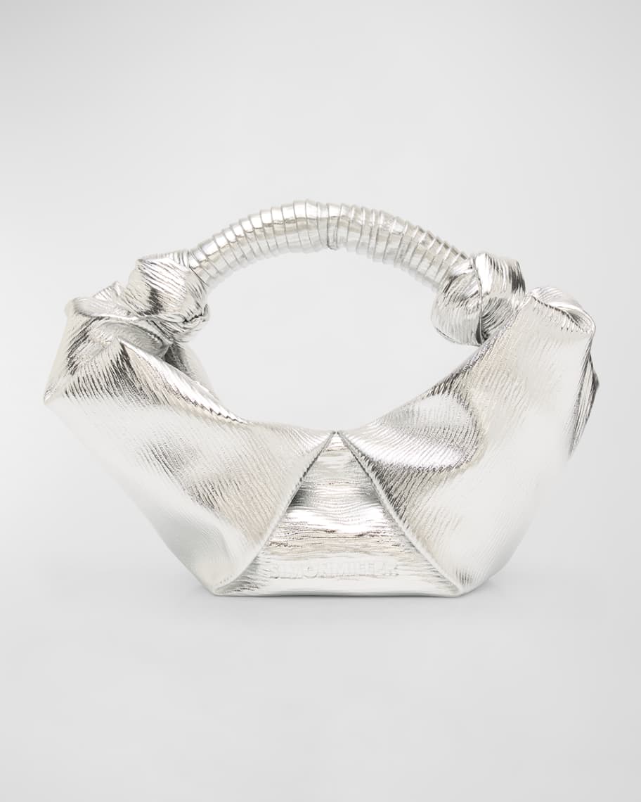 SIMONMILLER Lopsy Metallic Top-Handle Bag | Neiman Marcus