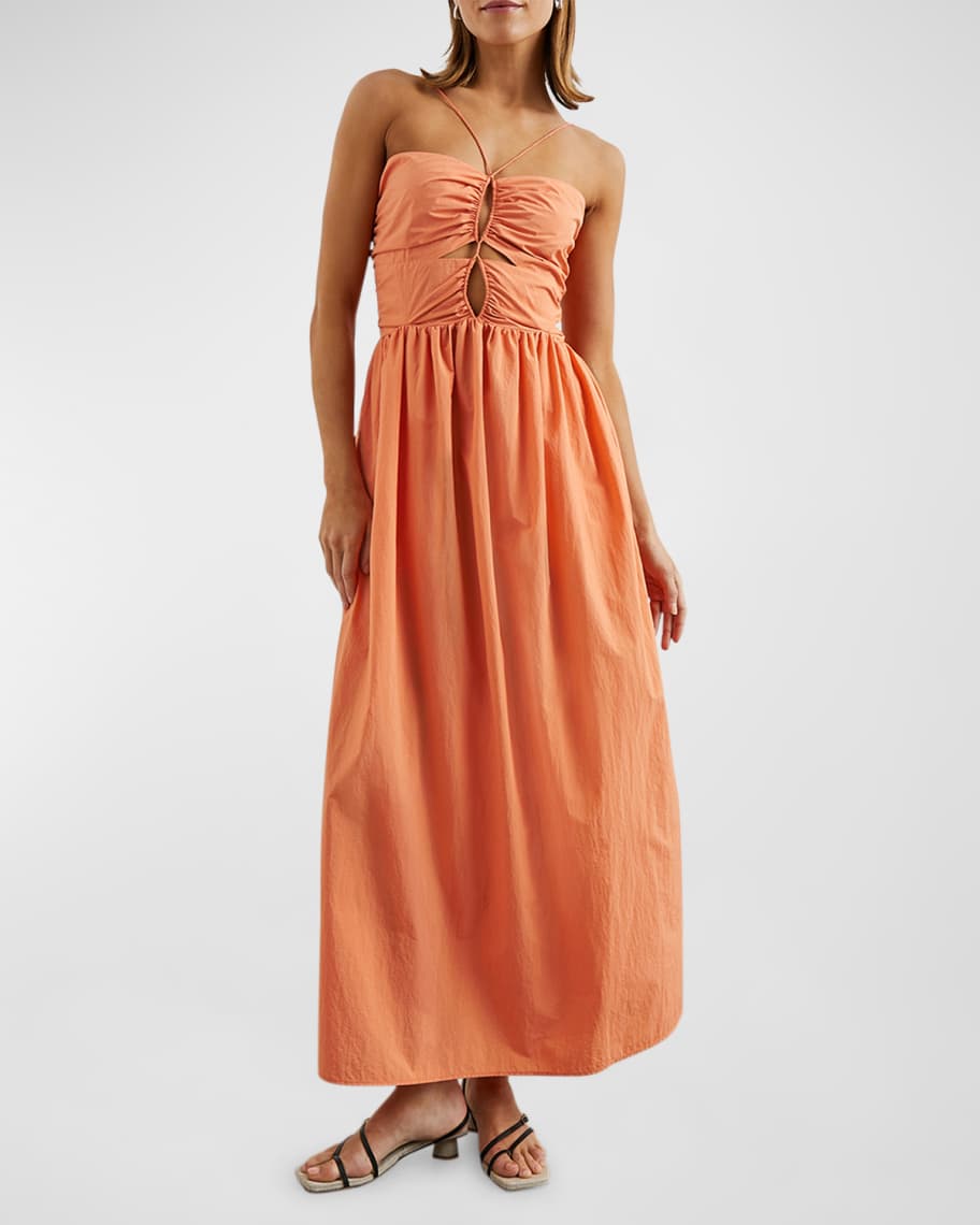 Rails Silvia Cutout Halter Maxi Dress | Neiman Marcus