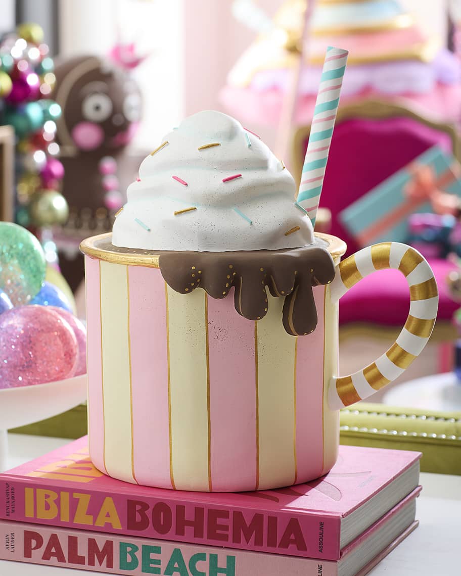 Glitterville Hot Chocolate Christmas Display, 15.5" | Neiman Marcus