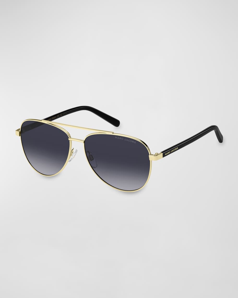 Marc Jacobs Marc 760S Metal & Plastic Aviator Sunglasses | Neiman Marcus