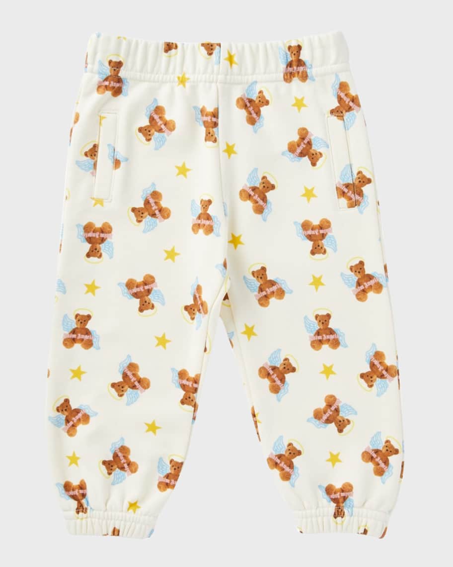 Palm Angels Girl's Winged Teddy Bear Sweatpants, Size Newborn-9M ...
