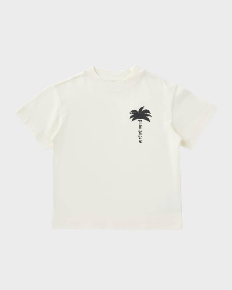 Palm Angels Boy's Palm Tree Logo-Print T-Shirt, Size 14 | Neiman Marcus