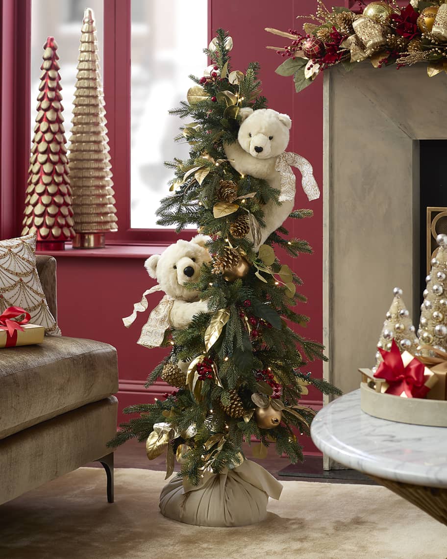Ditz Designs By The Hen House Golden Noel Polar Play Christmas Tree, 48 ...
