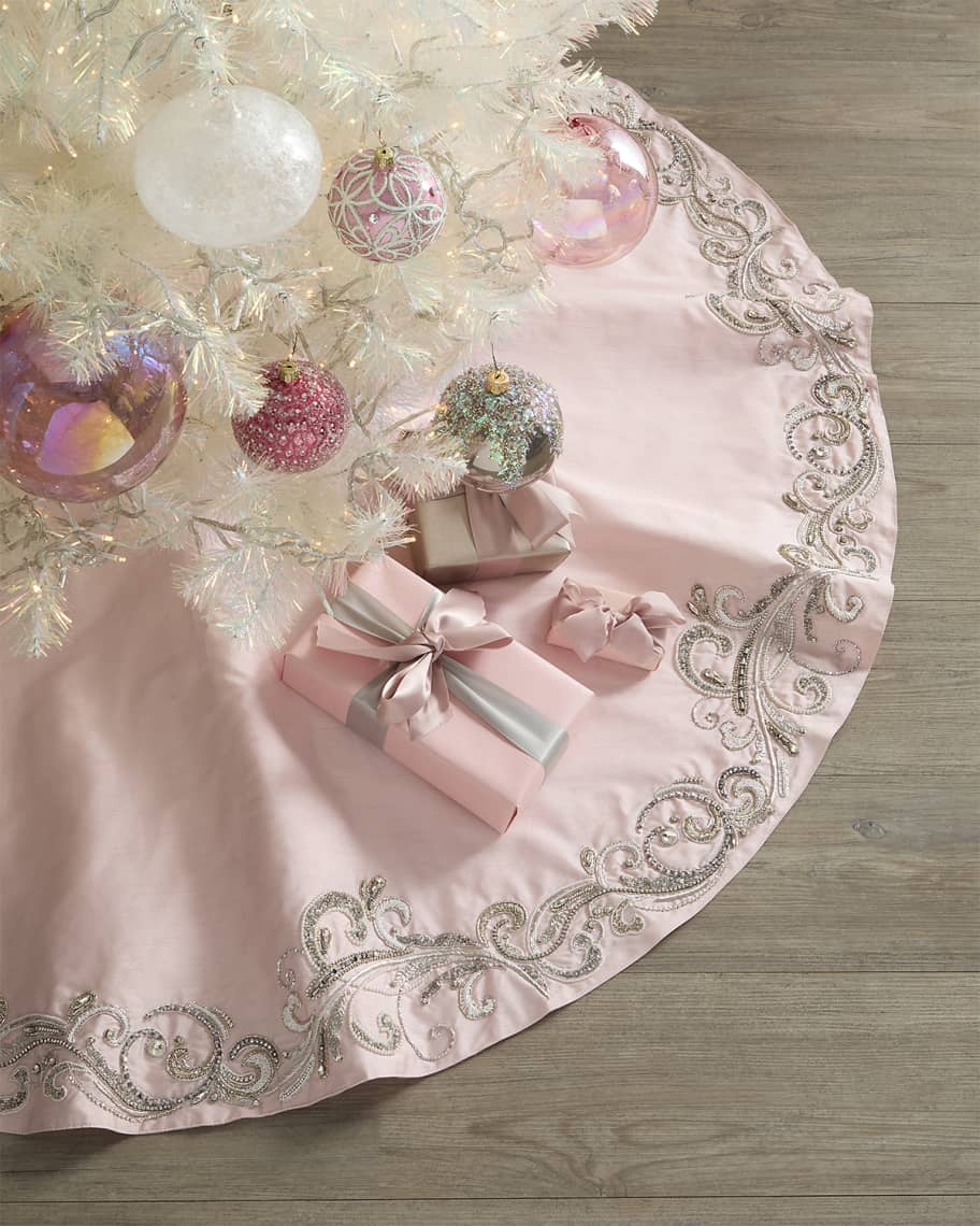 Neiman Marcus Blush Christmas Tree Skirt | Neiman Marcus Neiman Marcus Blush Christmas Tree Skirt | Neiman Marcus