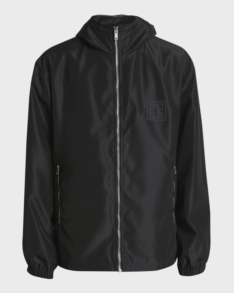 Givenchy Men's 4G Jacquard Wind-Resistant Jacket | Neiman Marcus