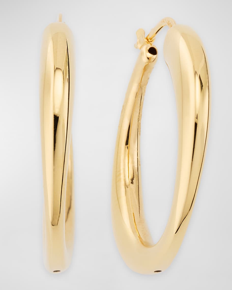 Lisa Nik Golden Dreams 18K Yellow Gold Cresent Hoop Earrings | Neiman ...