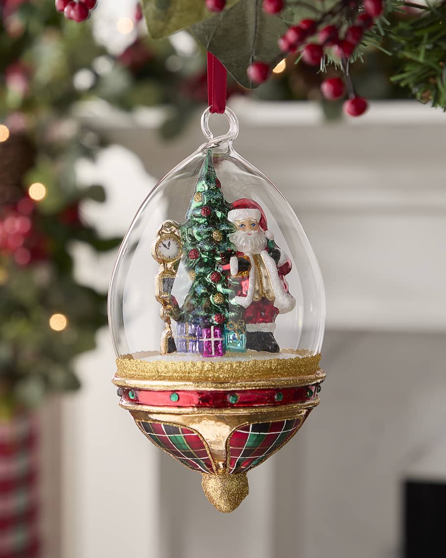 Neiman Marcus Santa in Dome Christmas Ornament | Neiman Marcus