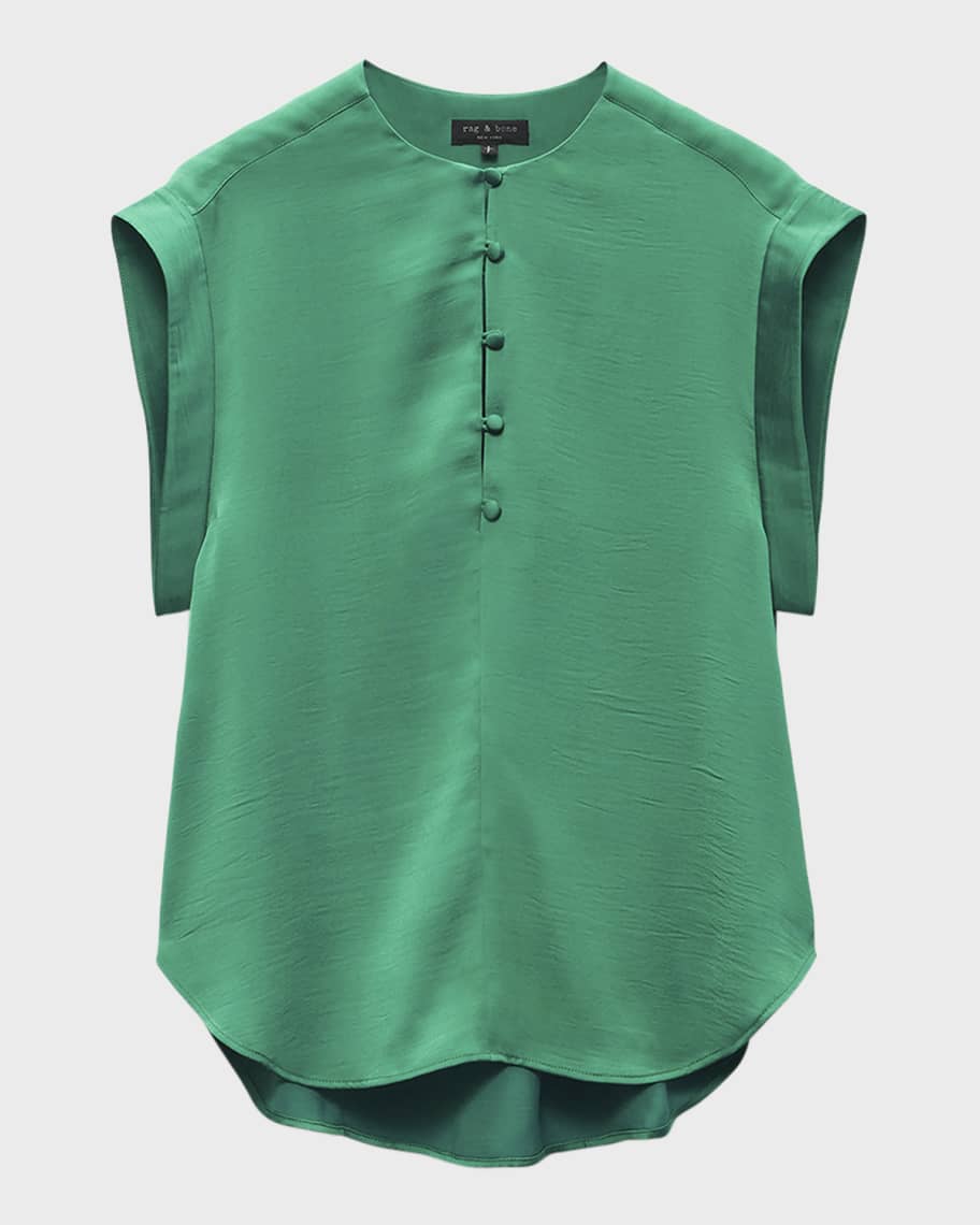 Rag & Bone Maple Satin Blouse | Neiman Marcus