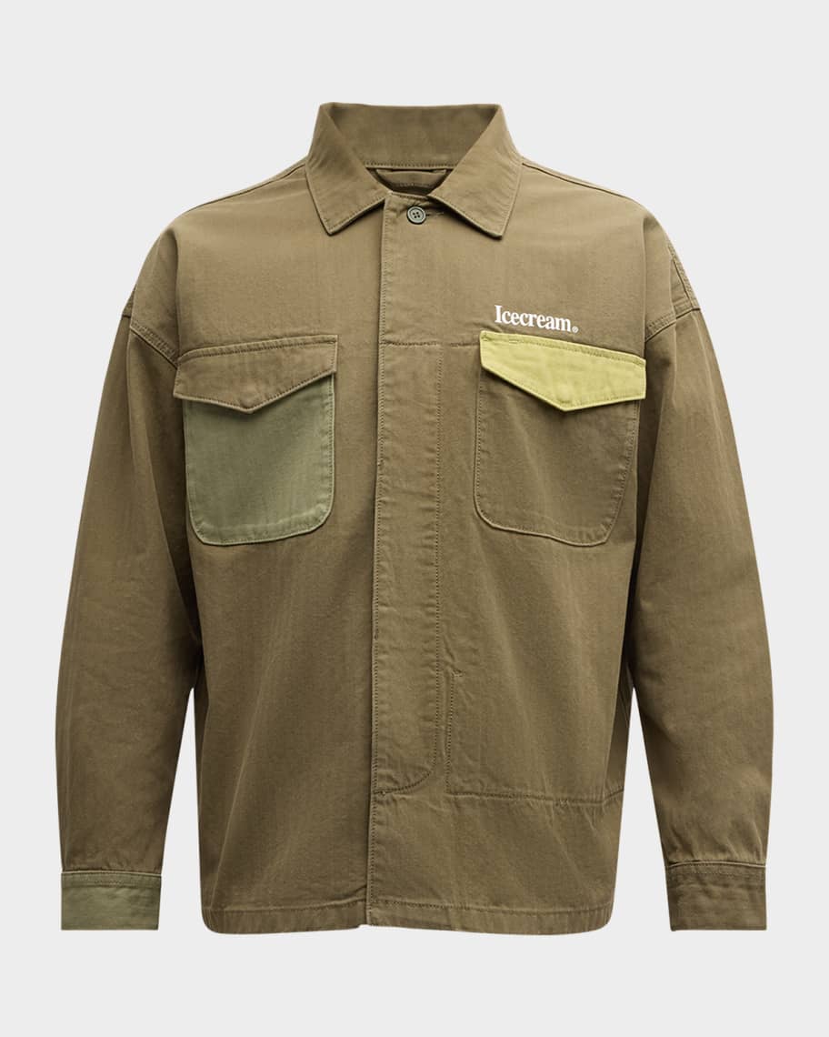 ICECREAM Men's Cord Multi-Patch Jacket | Neiman Marcus