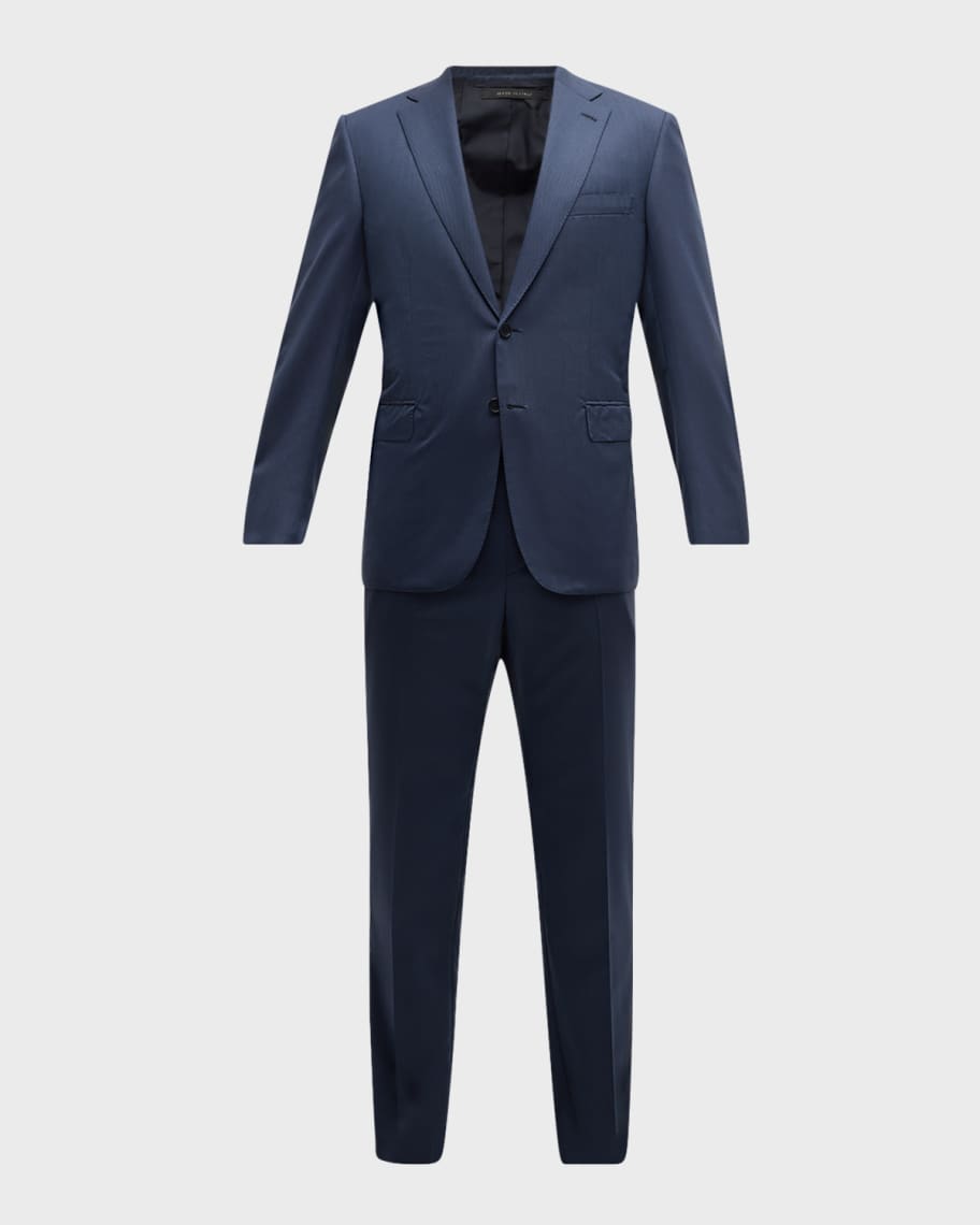 Brioni Men's Textured Solid Suit | Neiman Marcus