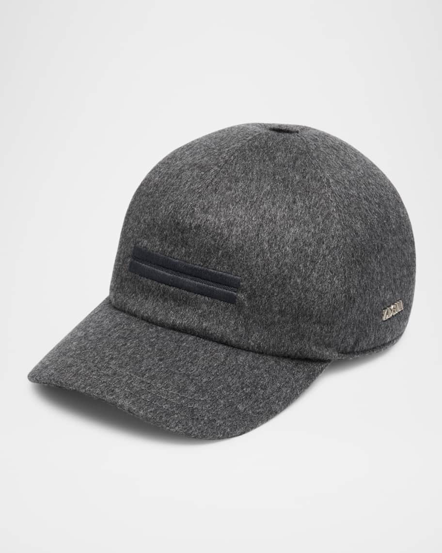 ZEGNA Men's Oasi Cashmere and Wool Baseball Cap | Neiman Marcus