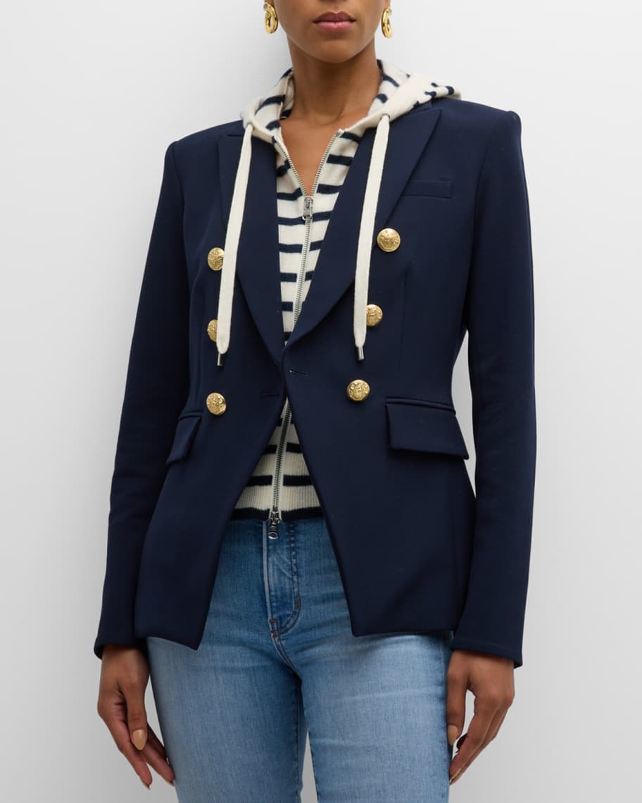 Veronica Beard Cashmere Hoodie Dickey | Neiman Marcus