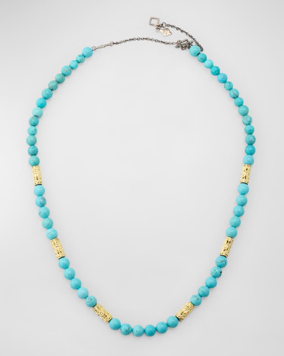 Armenta Turquoise Beaded Necklace, 16-20"L | Neiman Marcus