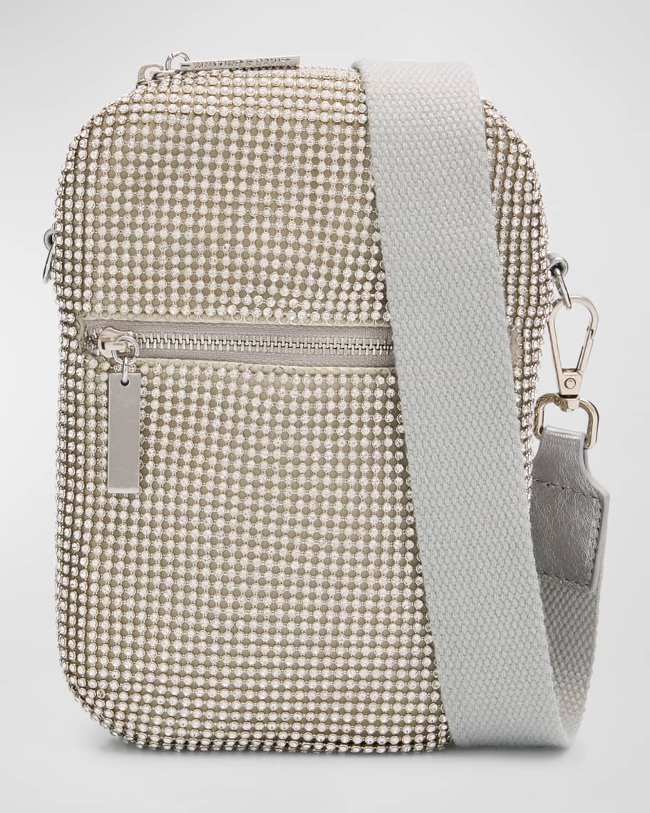 Whiting & Davis Zip Crystal Crossbody Bag | Neiman Marcus